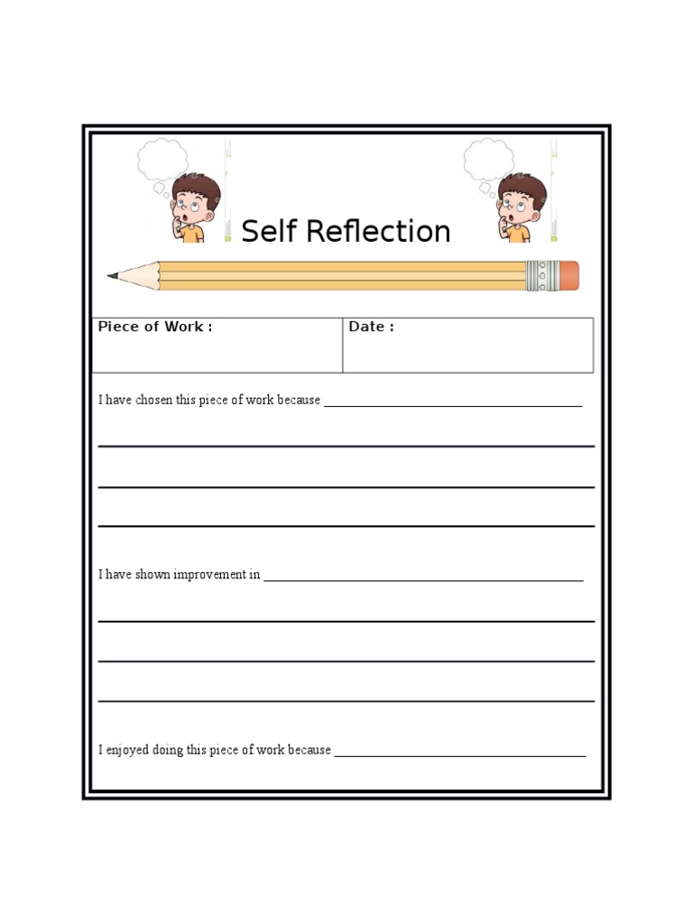 Self Reflection Student Portfolio | PDF | Career & Growth | Business