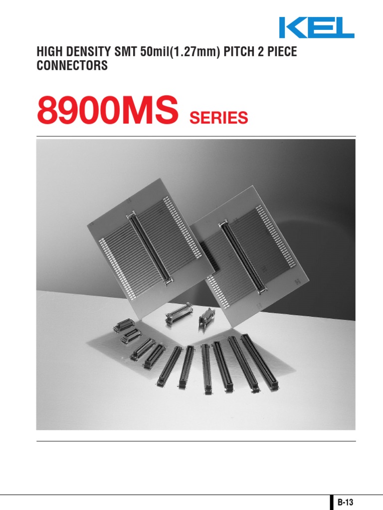 Series: High Density SMT 50mil (1.27Mm) Pitch 2 Piece Connectors | PDF