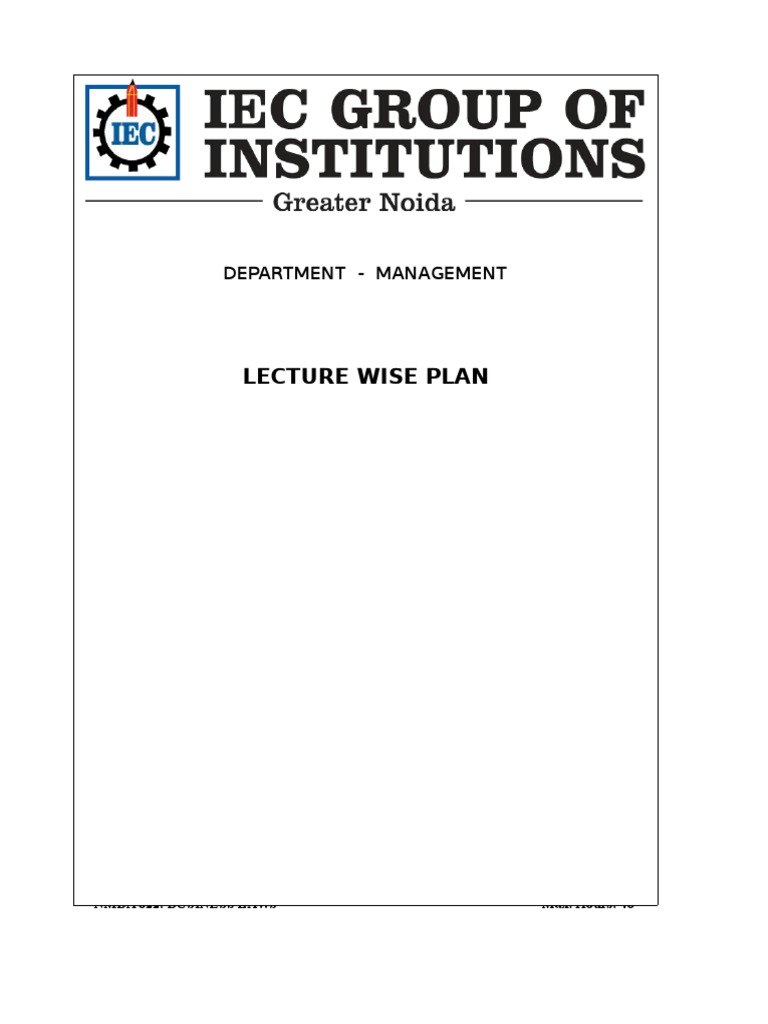 Lecture Wise Plan Business Law | PDF | Partnership | Negotiable Instrument