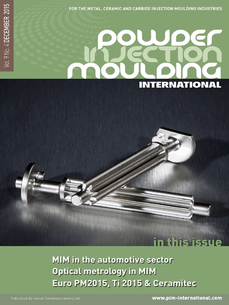 Powder Injection Moulding | PDF | Heat Treating | Sintering