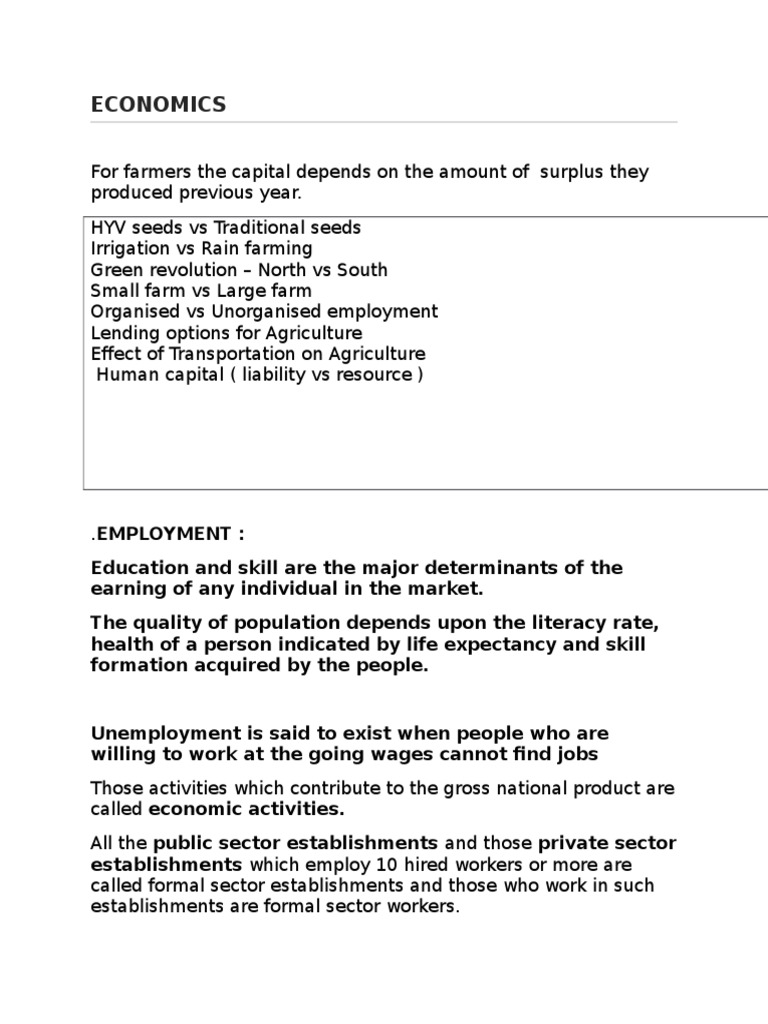 Economics For UPSC Ncert Compilation | PDF | Exchange Rate | Government ...