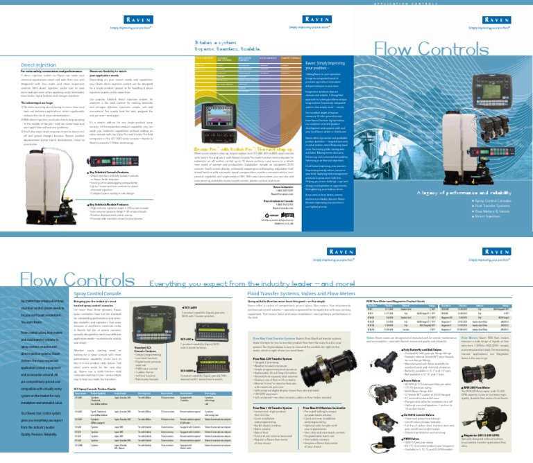 Spec Raven Flowcontrols | PDF | Valve | Flow Measurement