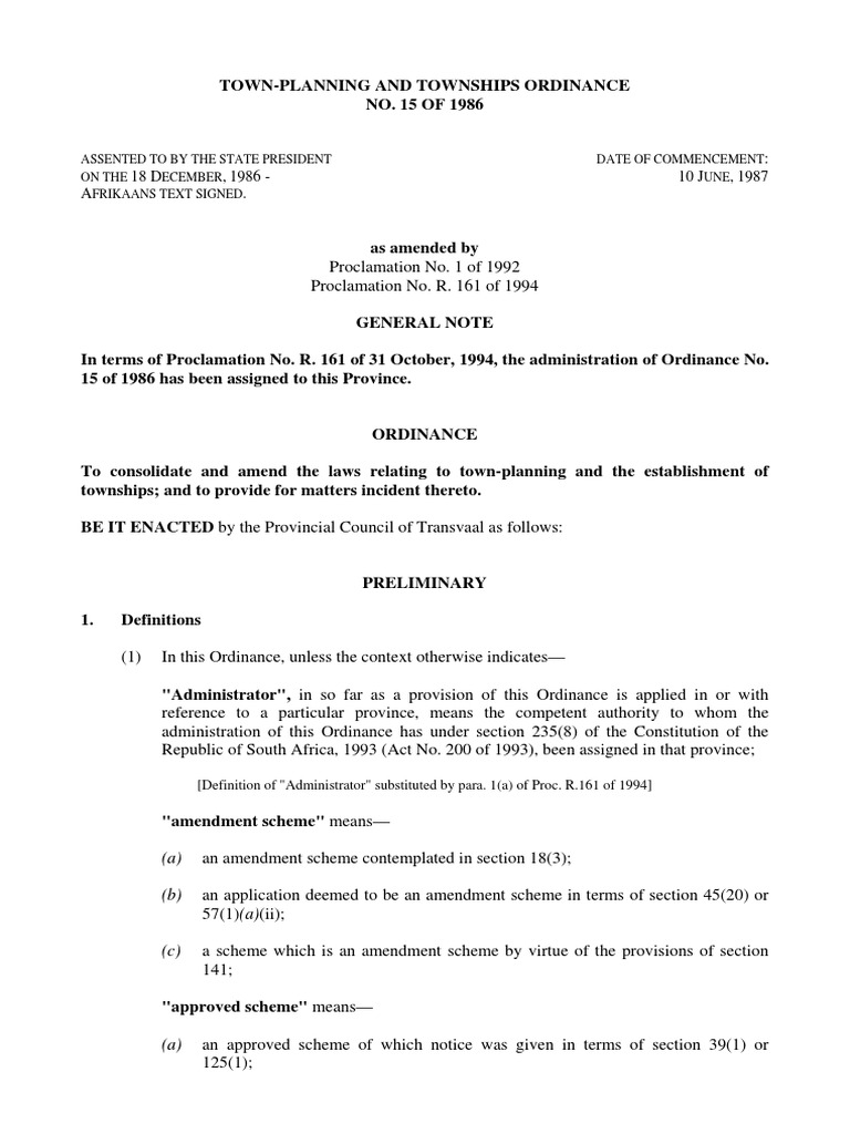 Town Planning Ordinance Overview | PDF | Chairman | By Law