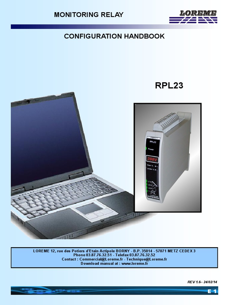 Manuel - Manual RPL23 Rev1.6 Eng | PDF | Power Supply | Electromagnetic ...