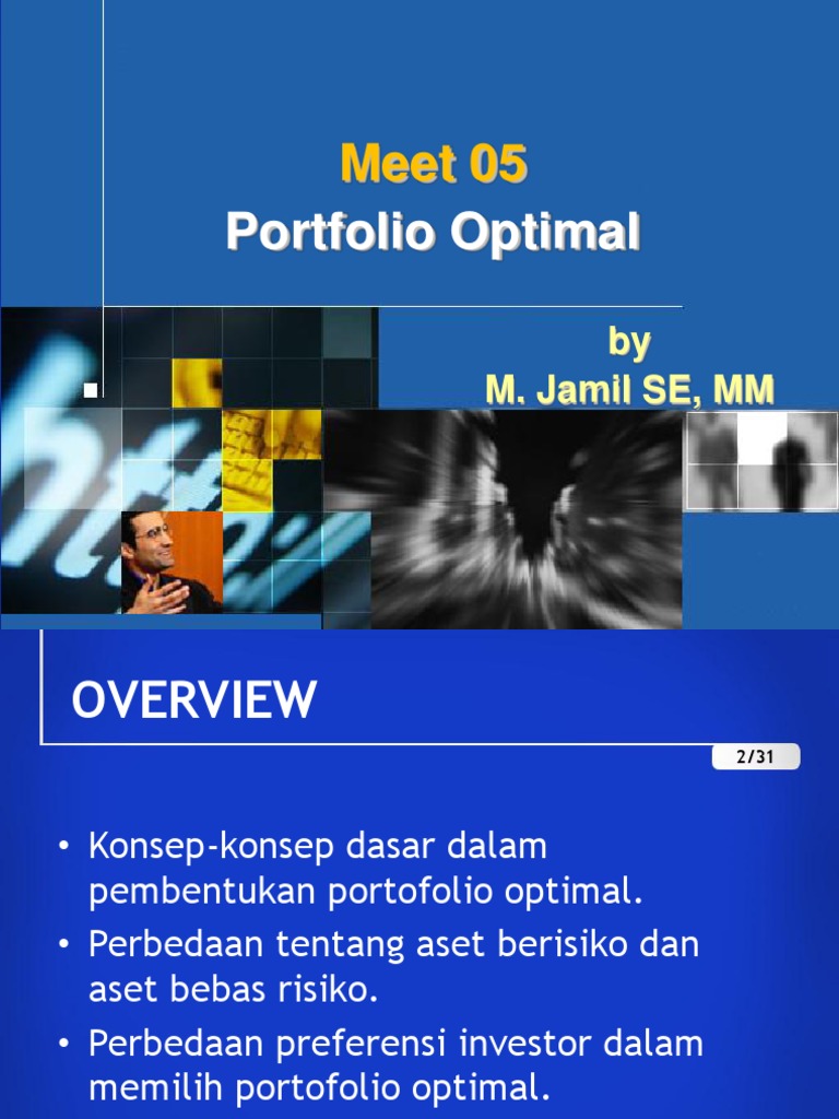 Portofolio Optimal | PDF | Bisnis | Seni