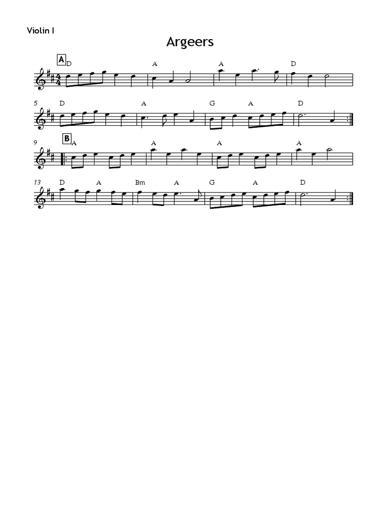 Argeers Sheet Music | PDF