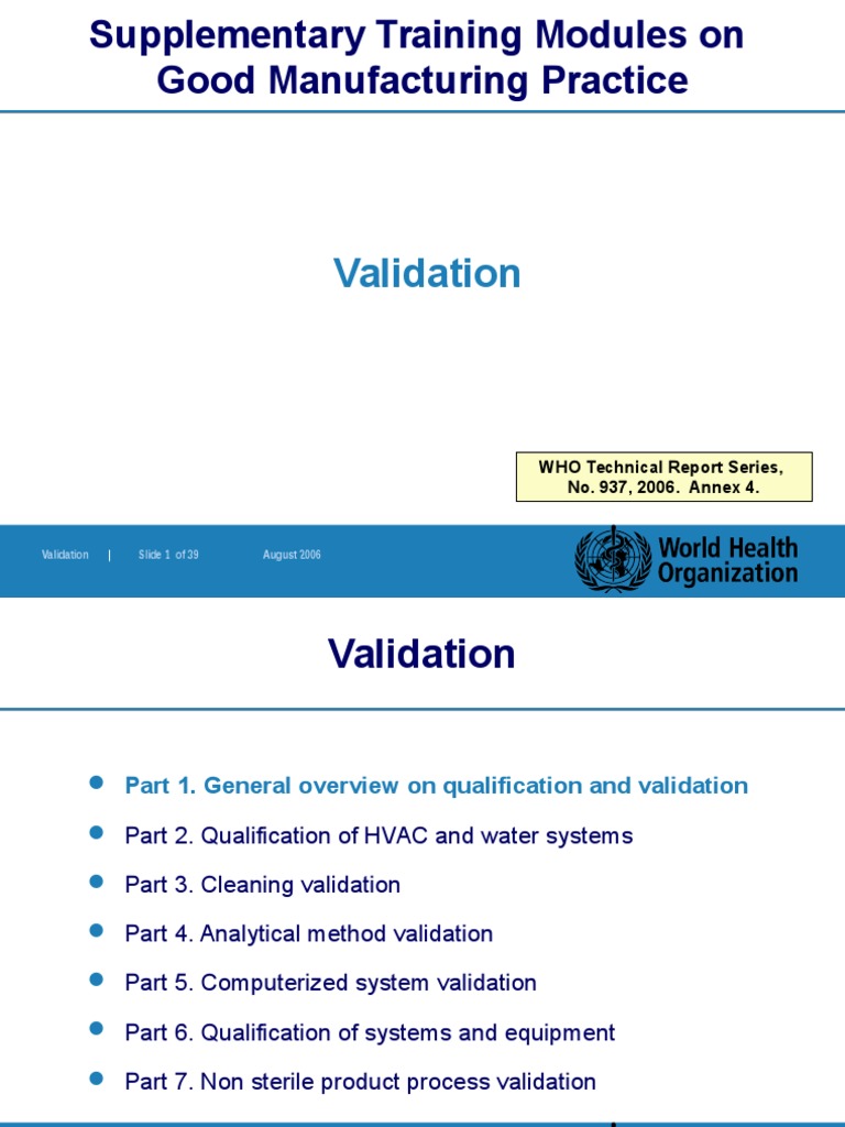 Validation Part1 Pdf Verification And Validation Calibration