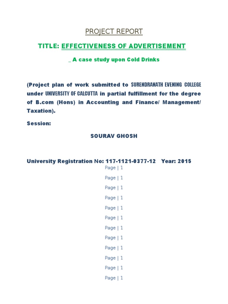 Cold Drink Ad Effectiveness Study | PDF | Online Advertising | Advertising