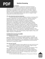 Malnutrition Screening Tool - FINAL | PDF