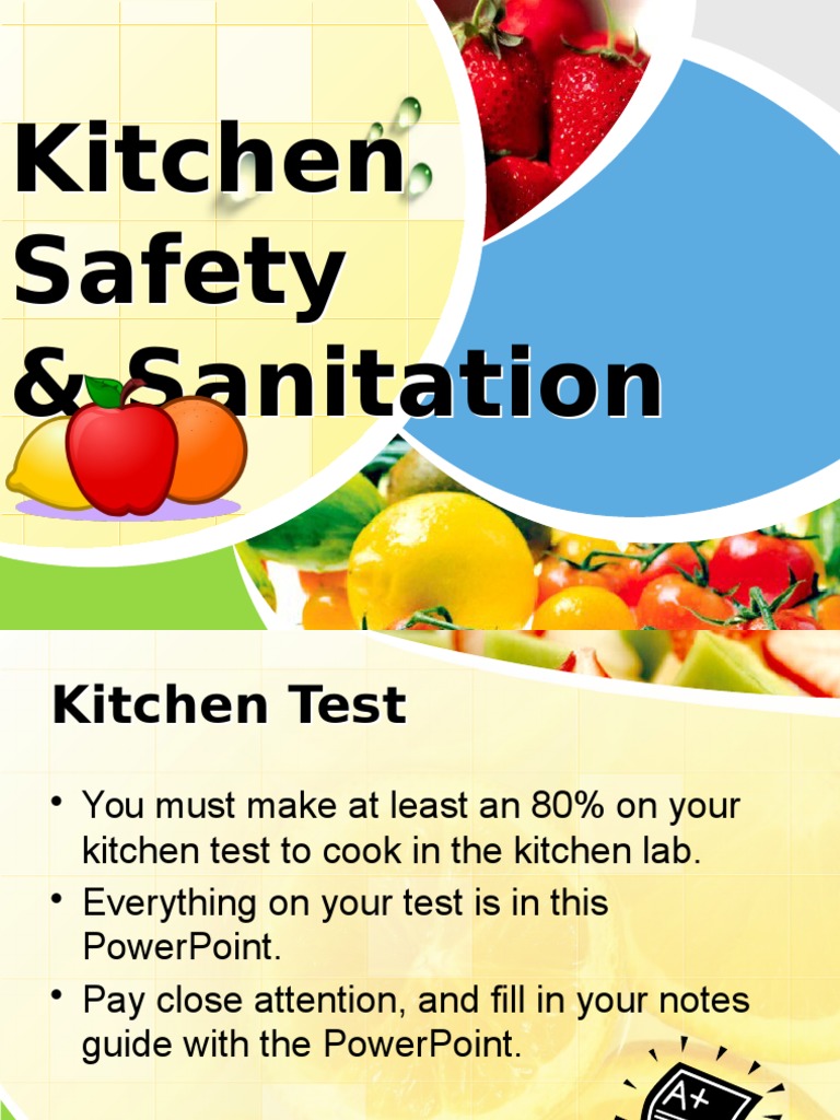 Kitchen Safety and Sanitation Guide | PDF | Foodborne Illness | Oven