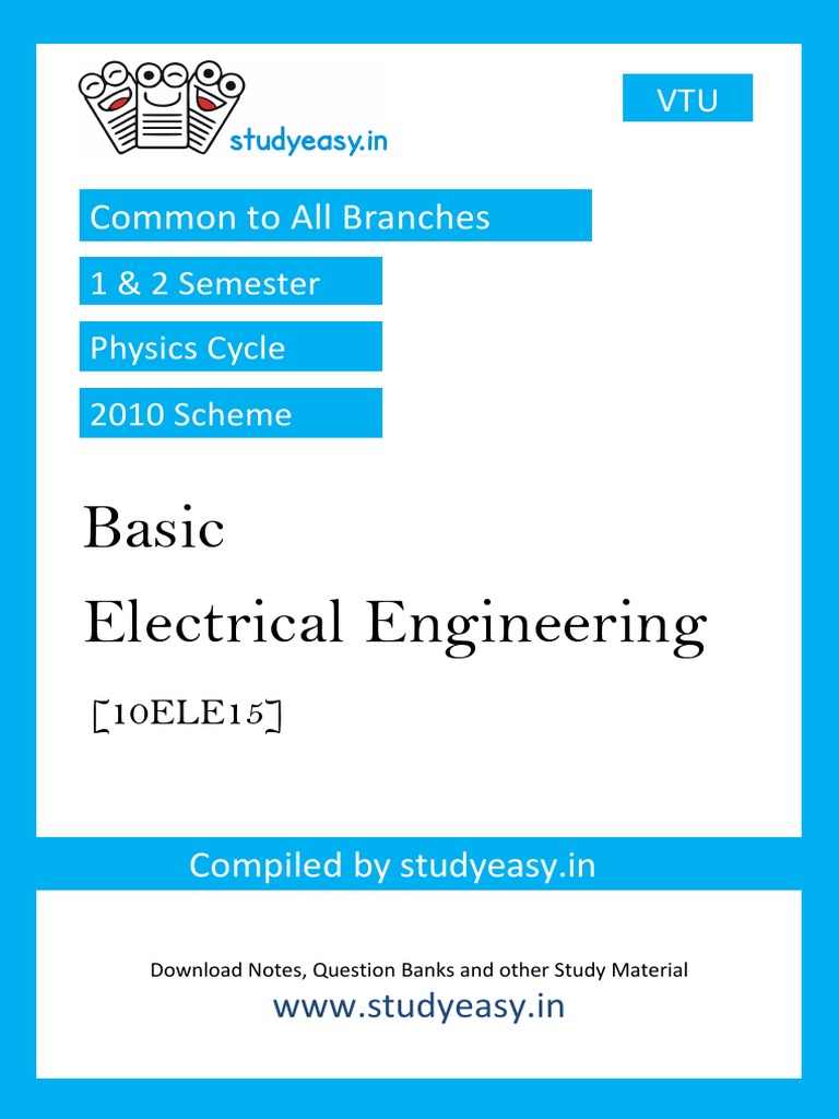 Sem1 2 - Basic-Electrical Engineering Unit 1 2 3 4 5 6 7 8 PDF | PDF ...