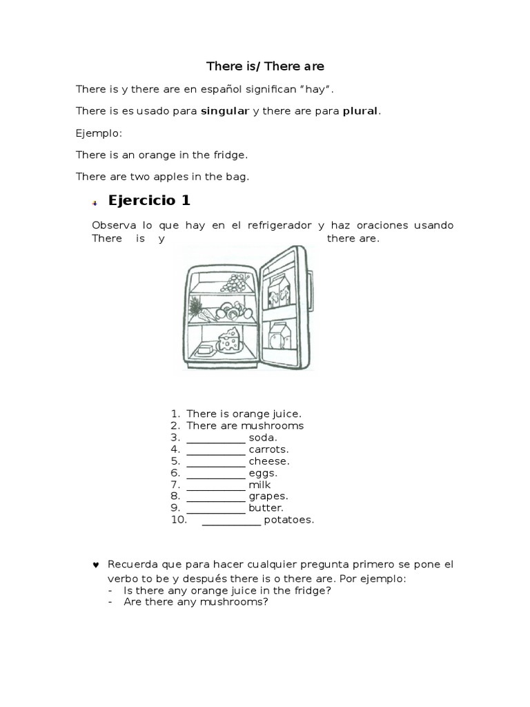 There Is & There Are Exercises | PDF | Business