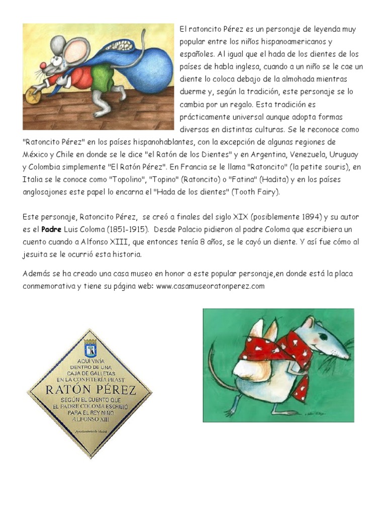 Historia del Ratoncito Pérez | PDF | Estudios de idiomas extranjeros
