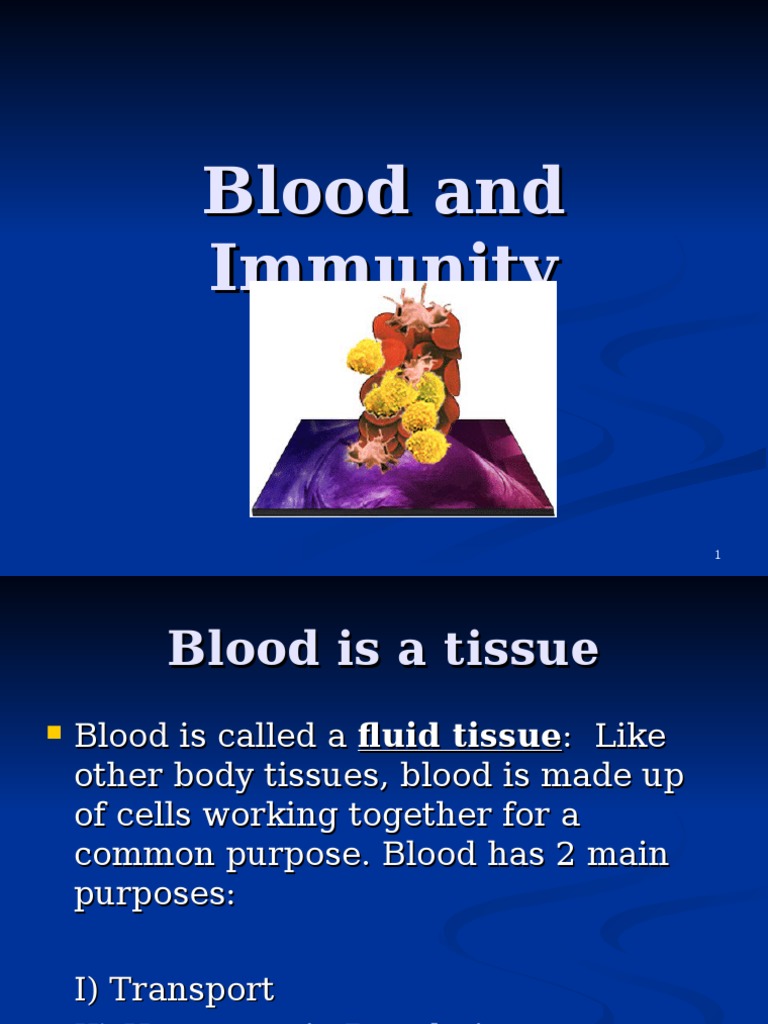 Blood and Immunity Powerpoint | PDF | White Blood Cell | Lymphatic System