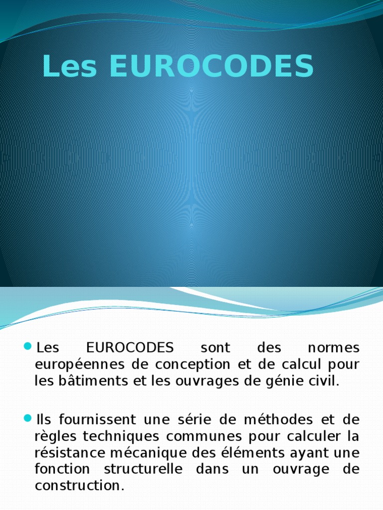 Les Eurocodes | PDF | Ingénierie | Génie du bâtiment