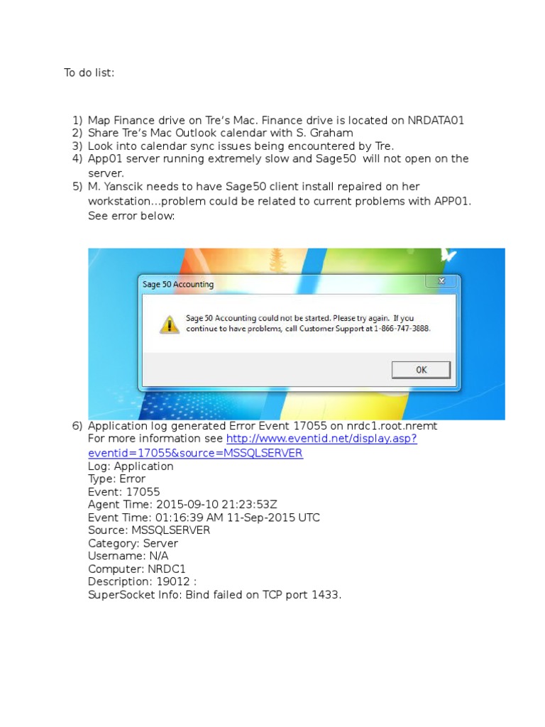 IT Task List for System Issues and Updates | PDF | Computers
