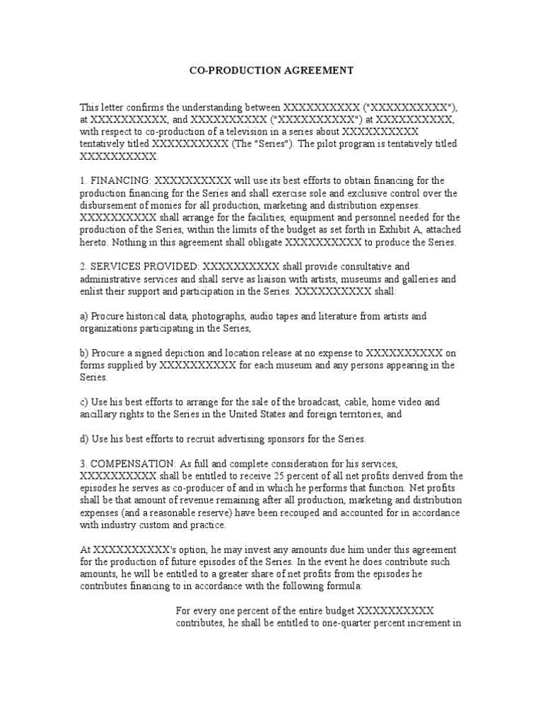 142 Co Production Agreement | PDF | Arbitration | Breach Of Contract