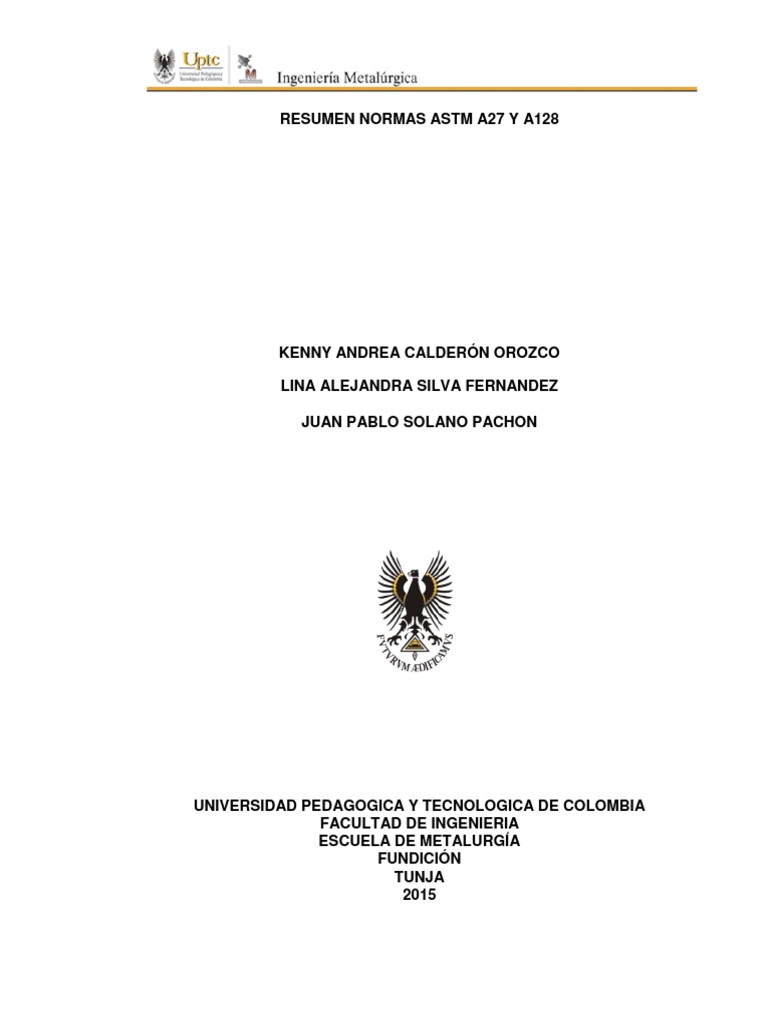 Items Fundición Astm A27 y A128 | PDF | Tratamiento a base de calor | Acero