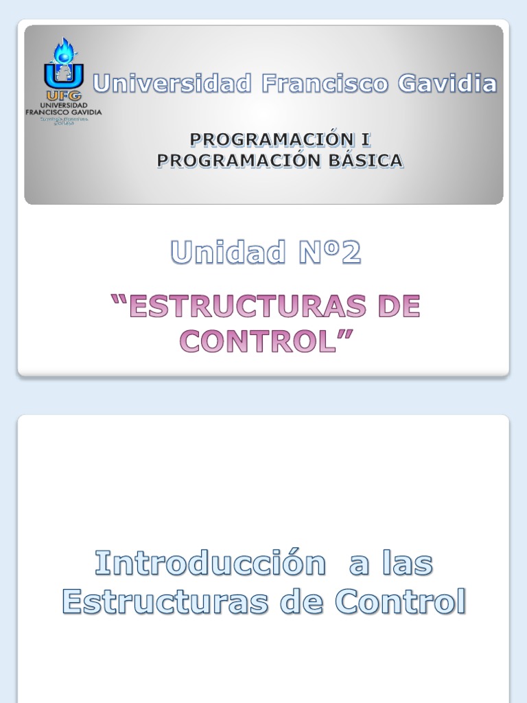 Introducción A Las Estructuras de Control | PDF | Algoritmos | Flujo de ...