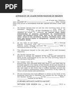 Affidavit of Non-Interest | PDF | Affidavit | Common Law