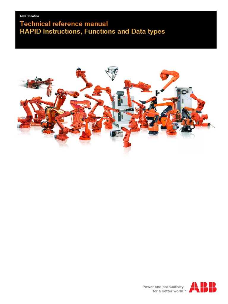 ABB RAPID Instructions, Functions and Data Types | PDF | Input/Output ...