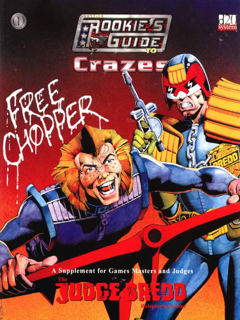 Judge Dredd RPG - The Rookie's Guide To Crazes | PDF