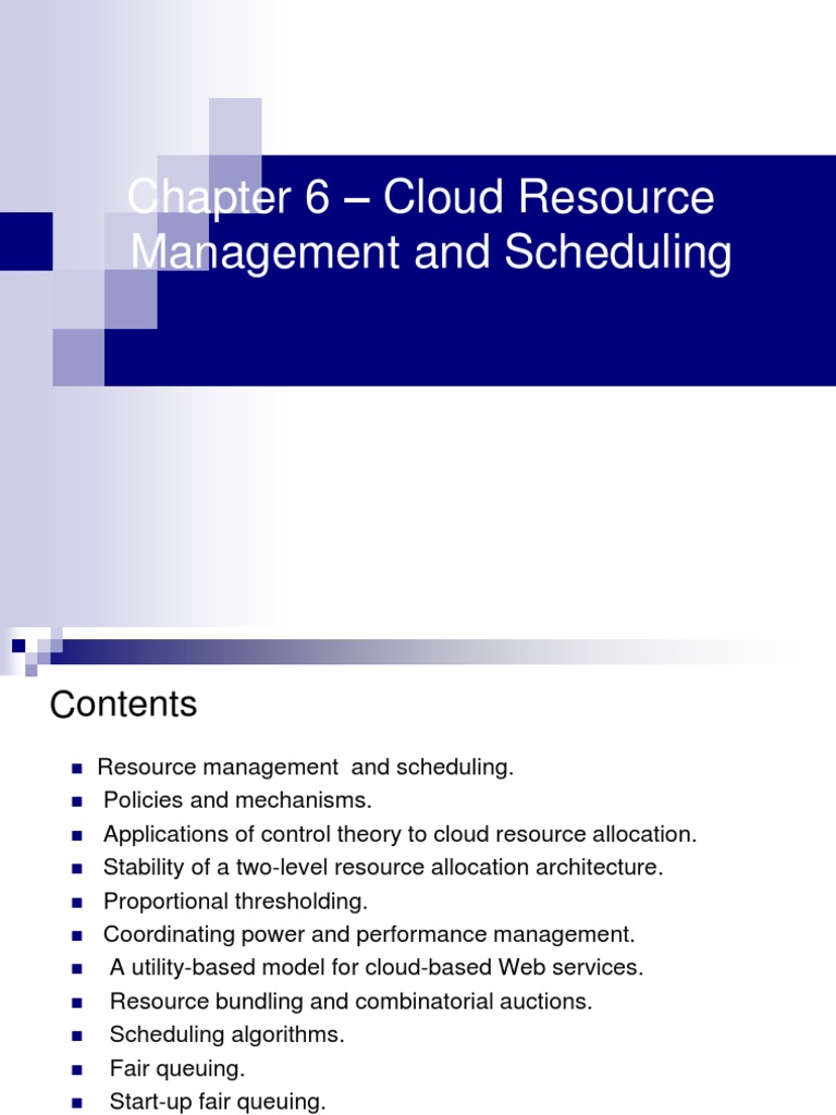 Cloud Resource Management Strategies | PDF | Scheduling (Computing ...