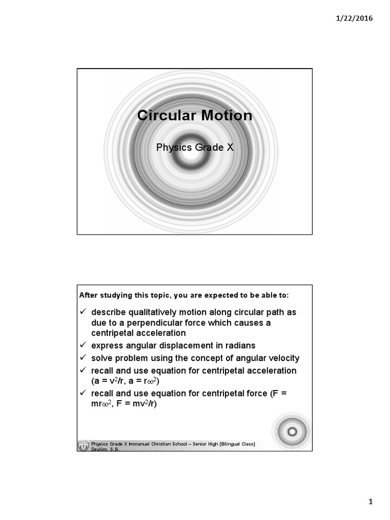 Ch. 5 Circular Motion | PDF | Acceleration | Speed