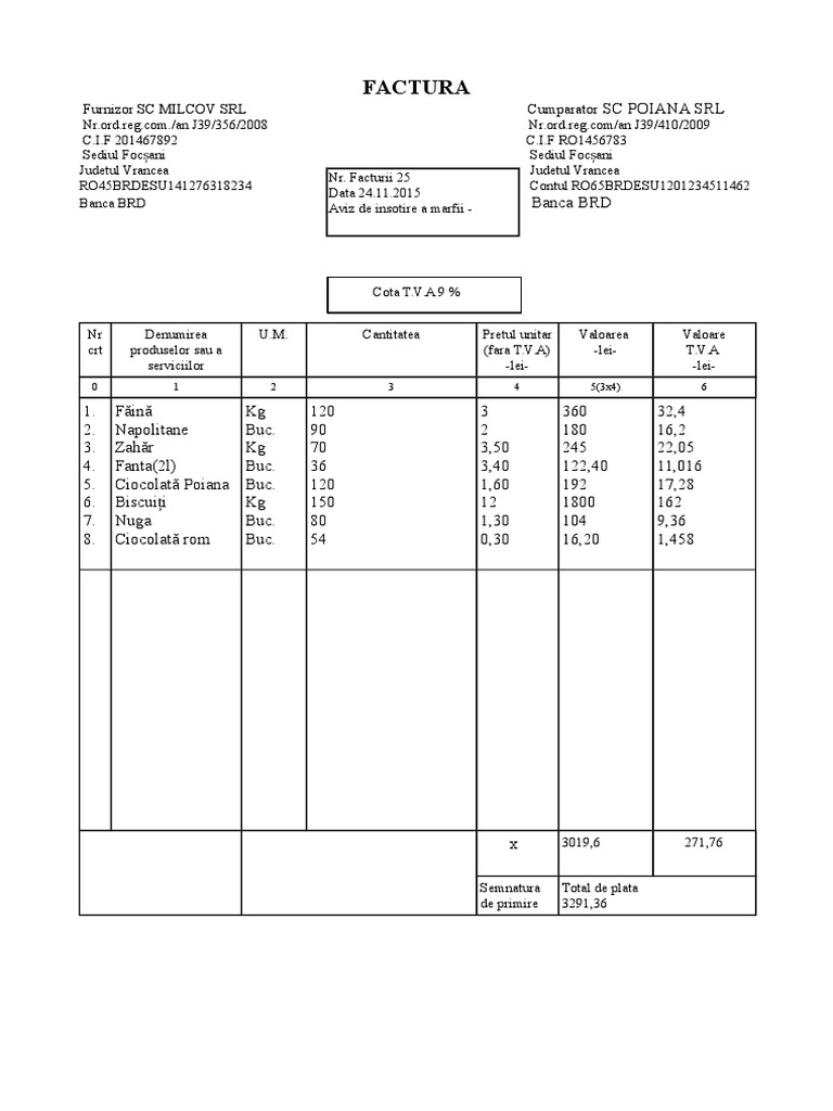 Factura Model | PDF