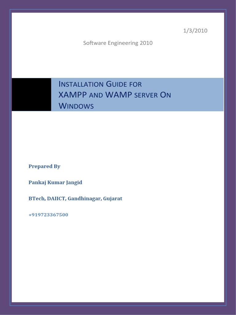 Installation Guide For Xampp and Wamp Server On Windows | PDF ...