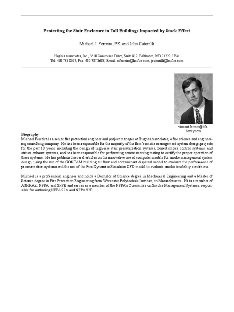 Stair Pressurization System Design Insights | PDF | Ventilation ...