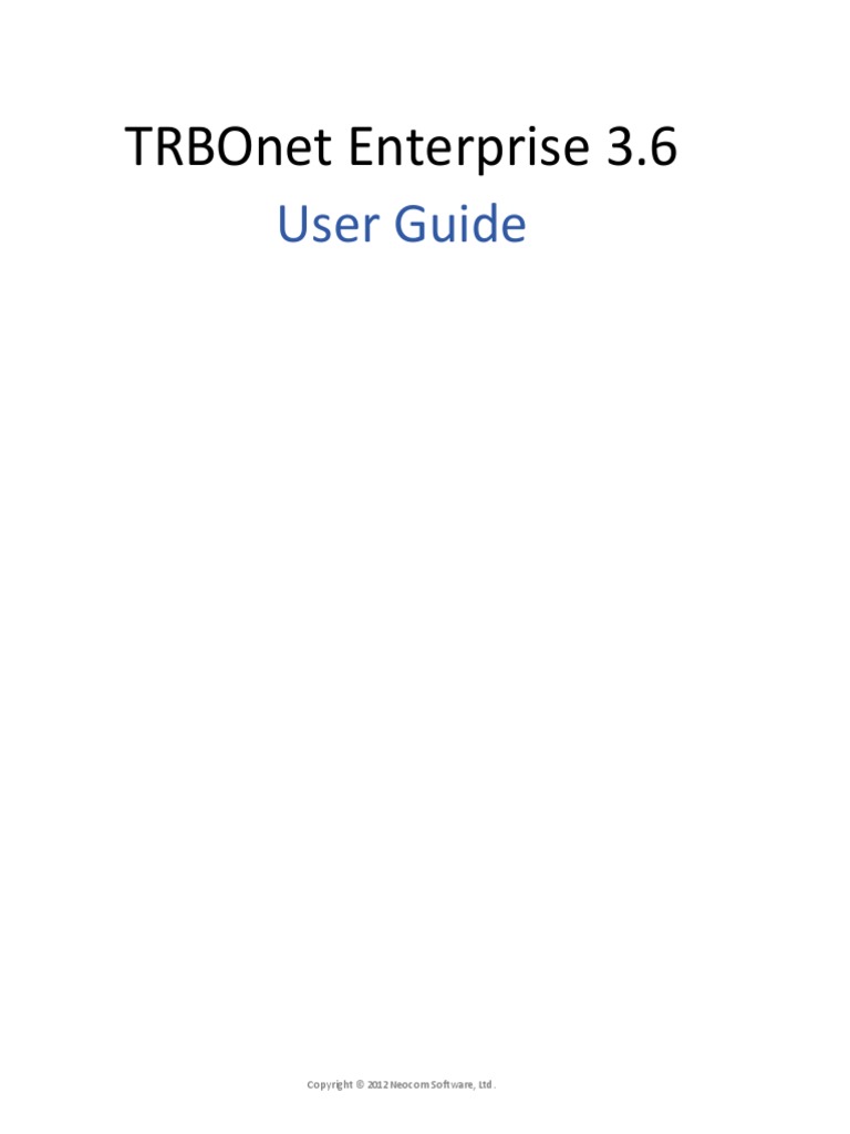 TRBOnet Enterprise v3.6 UserManual | PDF | Telephone | Icon (Computing)