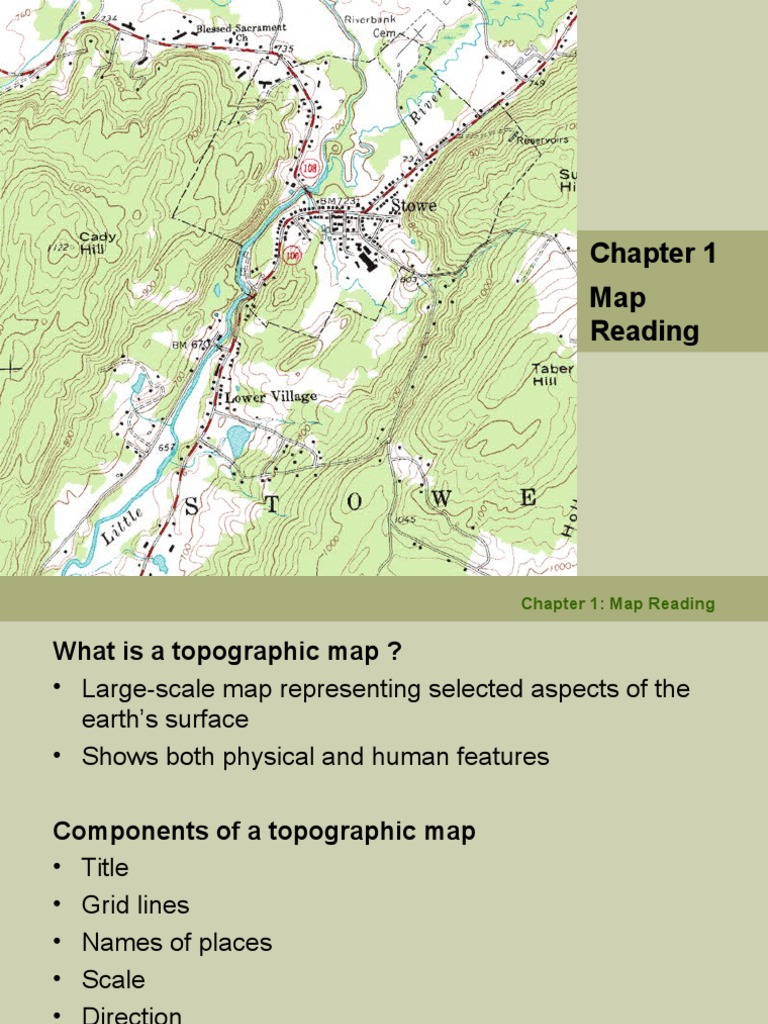 Chapter - 1 Map Reading | PDF | Map | Topography