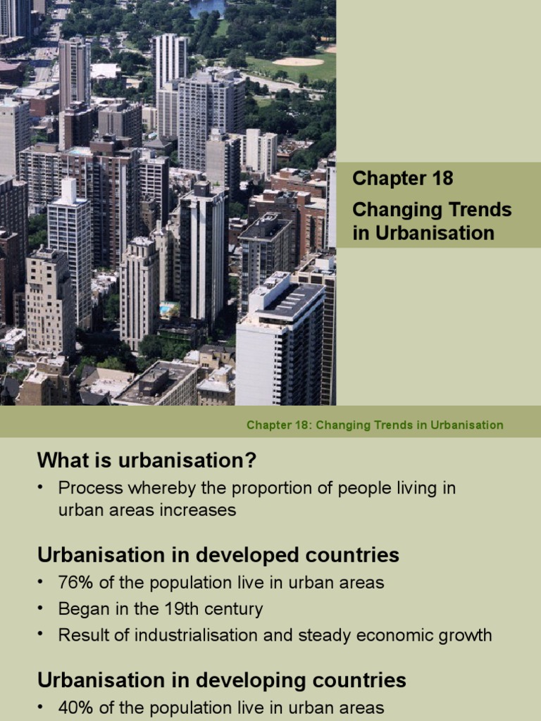 Chapter_18 Trends in Urbanization | Urbanization | Immigration