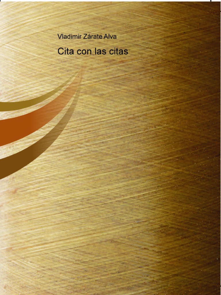 Zarate Alva Vladimir - Cita Con Las Citas | PDF | Miguel De Cervantes ...