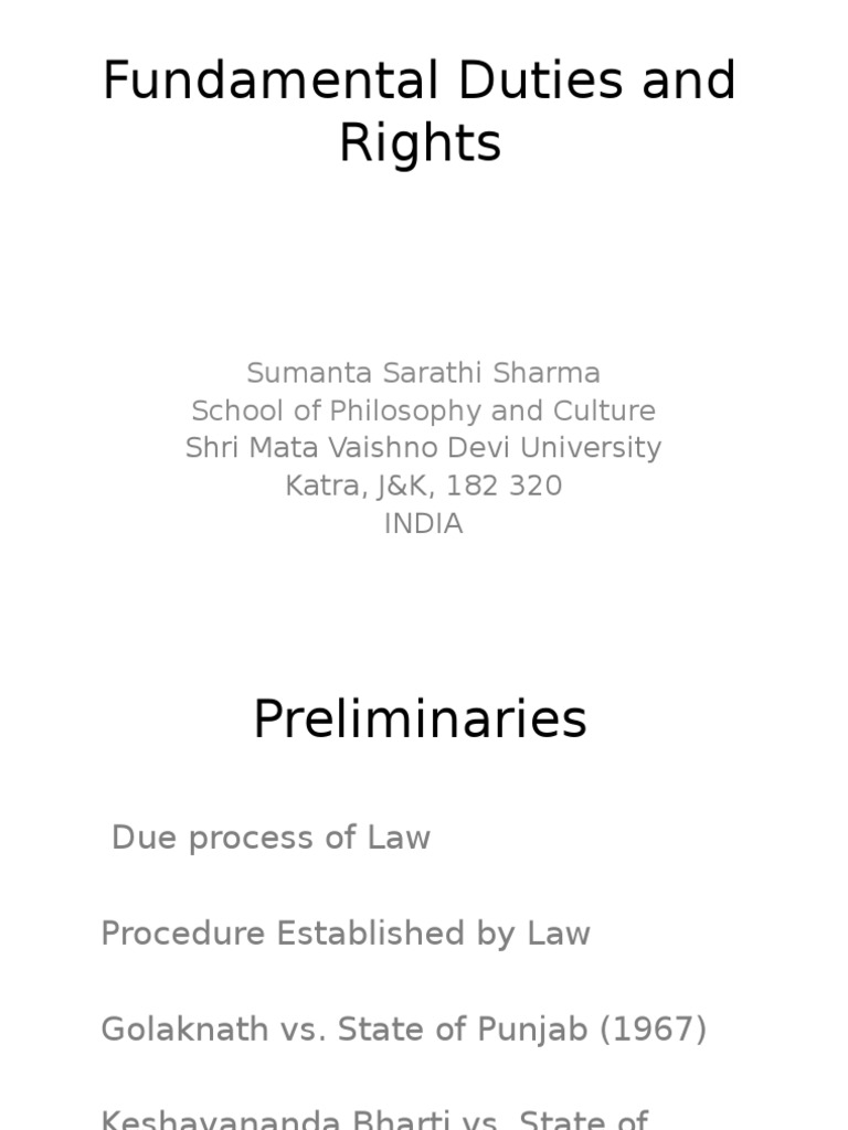 Fundamental Rights | PDF | Human Rights | Liberty