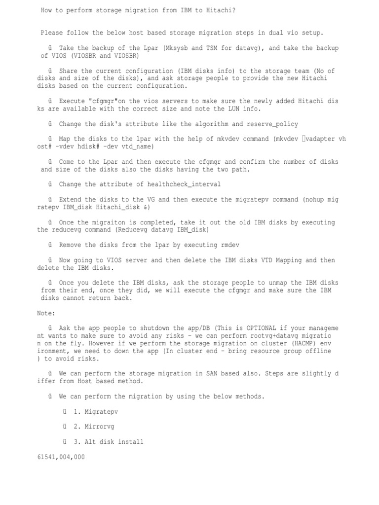 AIX Migration Steps7 | Download Free PDF | File System | Kernel ...