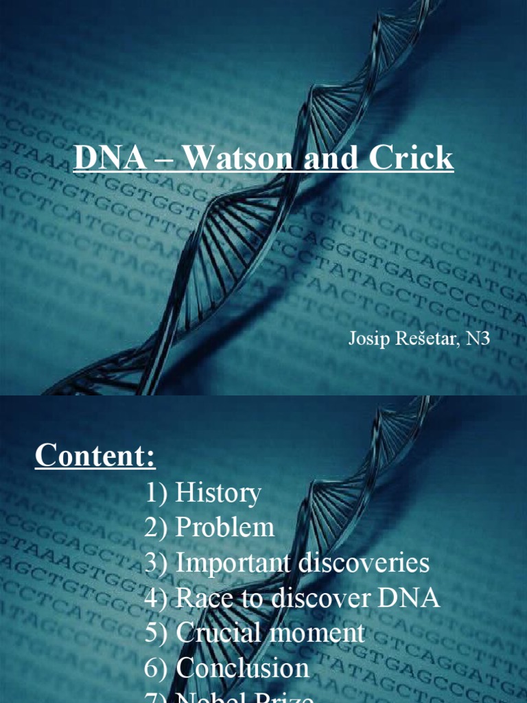 Watson and Crick's DNA Discovery | PDF