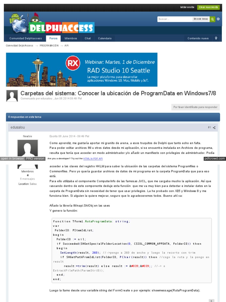 Delphi | PDF | Archivo de computadora | Informática