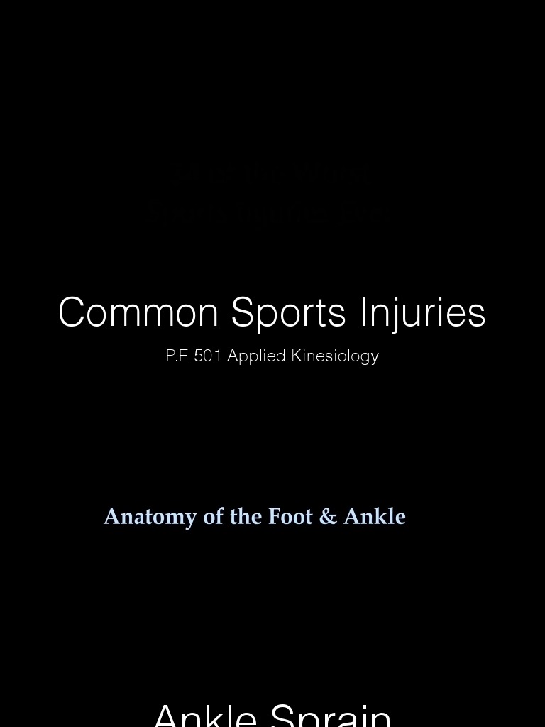 Common Sports Injuries and Deformities | PDF | Human Leg | Knee