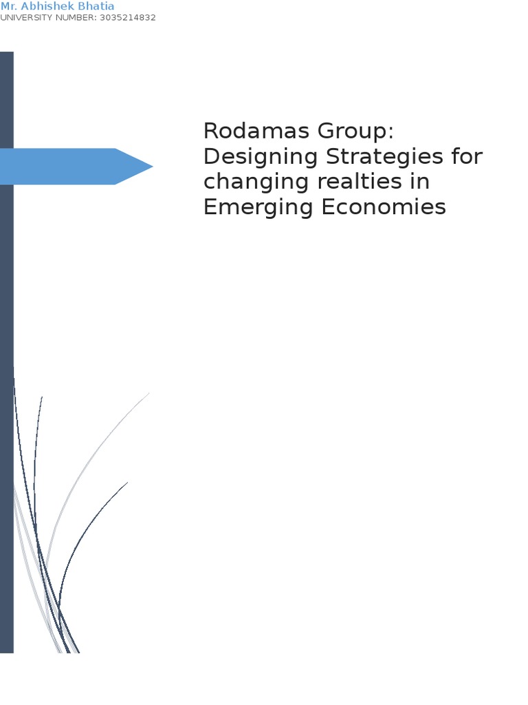 Rodamas Group: Designing Strategies For Changing Realities in Emerging ...