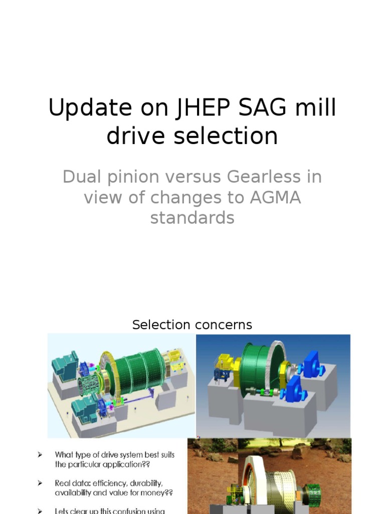 SAG Mill Gear Design Updates | PDF | Gear | Strength Of Materials