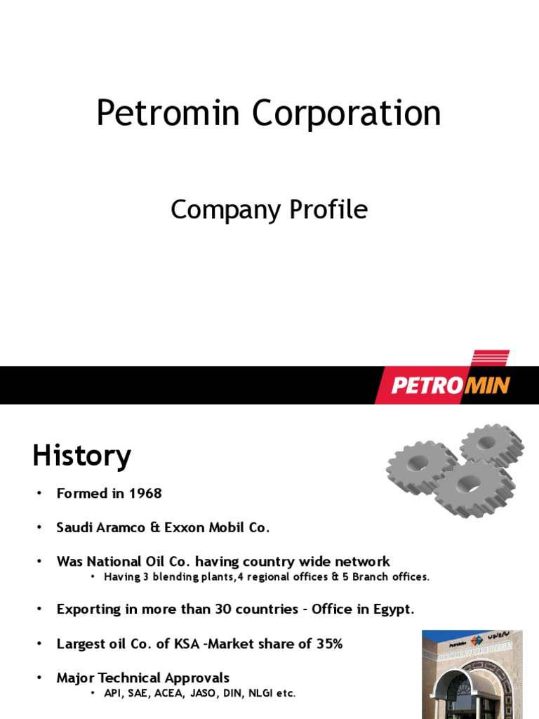 Company Profile - Petromin | PDF | Motor Oil | Saudi Arabia