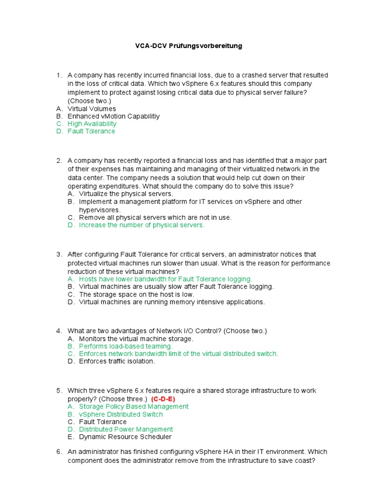 VCA-DCV Exam Preparation Guide | PDF | V Mware | Data Center