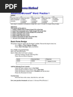 Beginning Microsoft Word: Practice 1: Cut, Copy and Paste | PDF ...