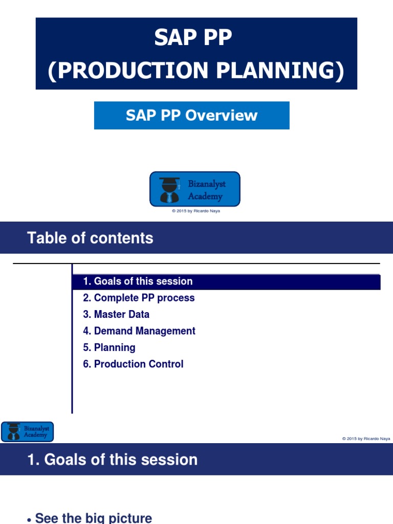 Pp01 01 02 Sap PP Overview | PDF | Information Technology | Information ...