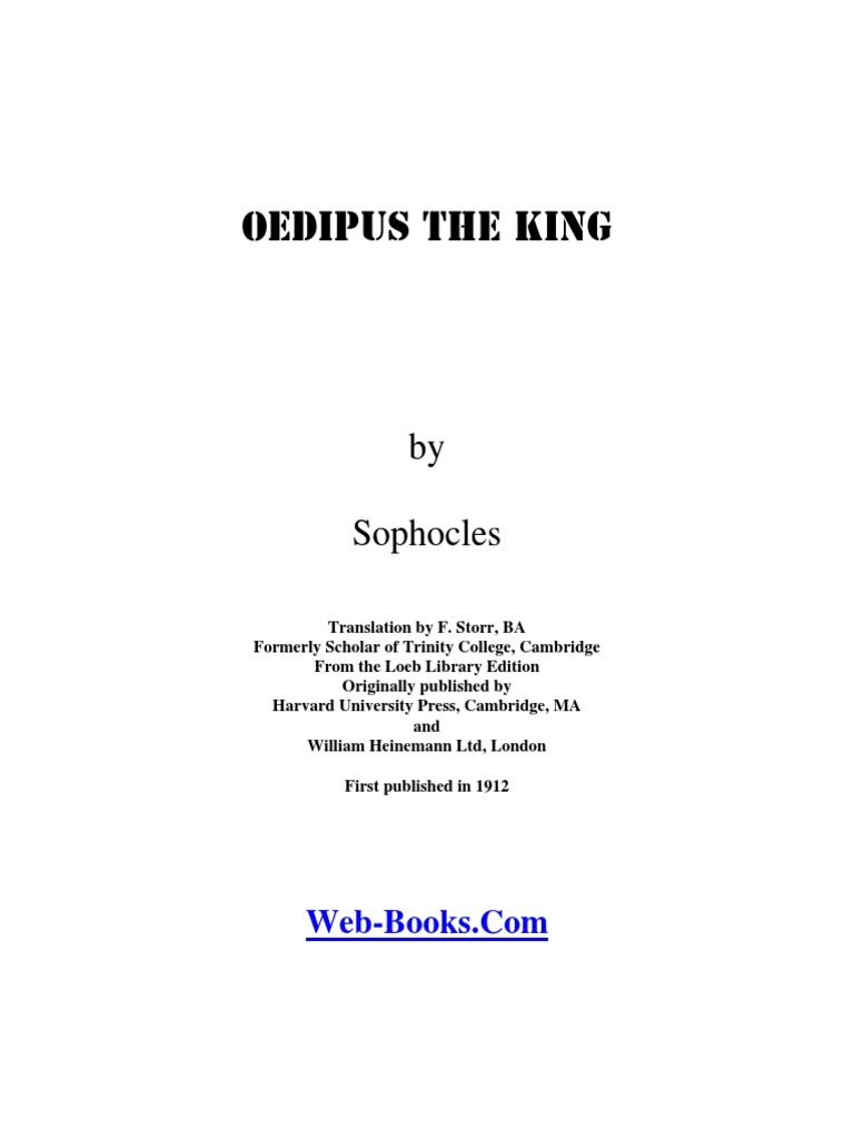 Oedipus The King | Download Free PDF | Theban Mythology | Boeotian ...