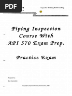 API 570 Inspection Code Overview | PDF