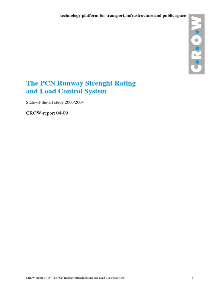 D04-09 PCN and Strength Rating | PDF | Transport | Aerospace