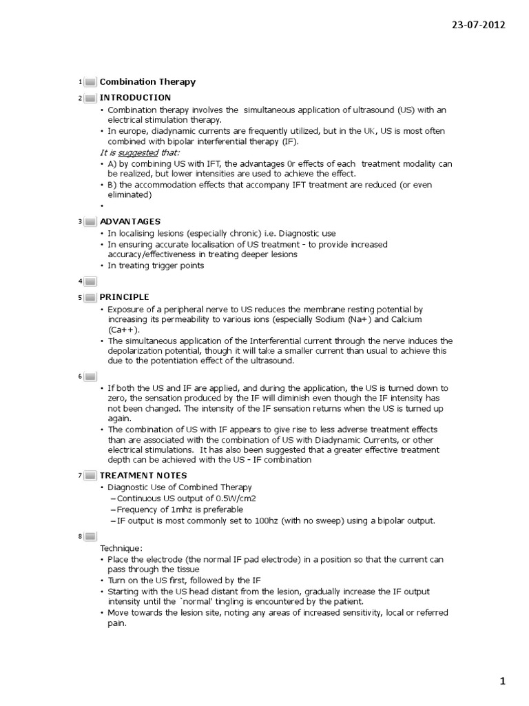 It Is Suggested That:: Combination Therapy | PDF | Therapy | Medical ...